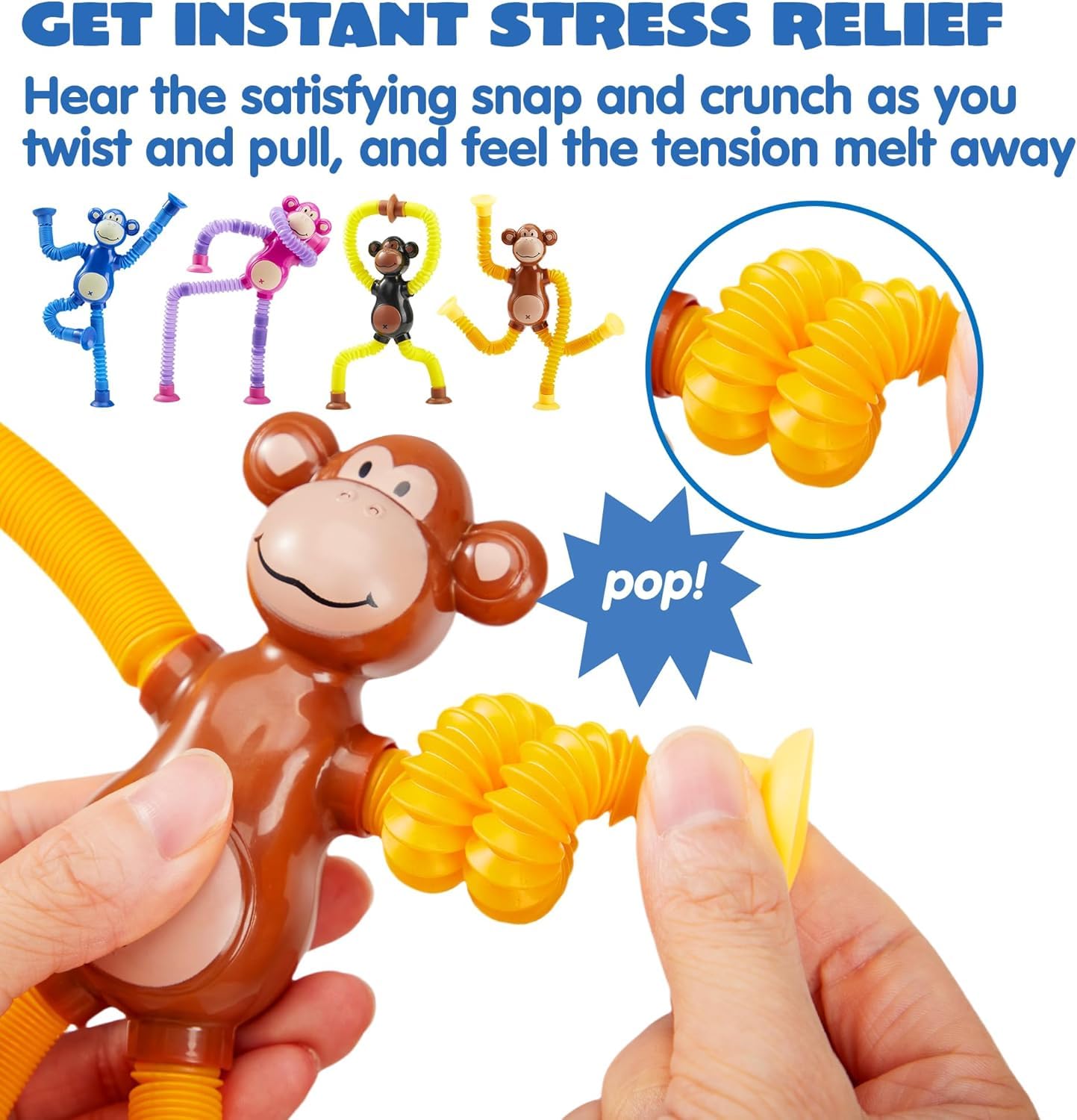 Suction Cup Monkey Toy Pack -02